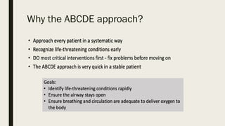 Emergency Assessment ABCDE and its importance.pptx | First Aid | Injuries