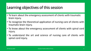 Emergency assessment and nursing care of patients with traumatic brain ...