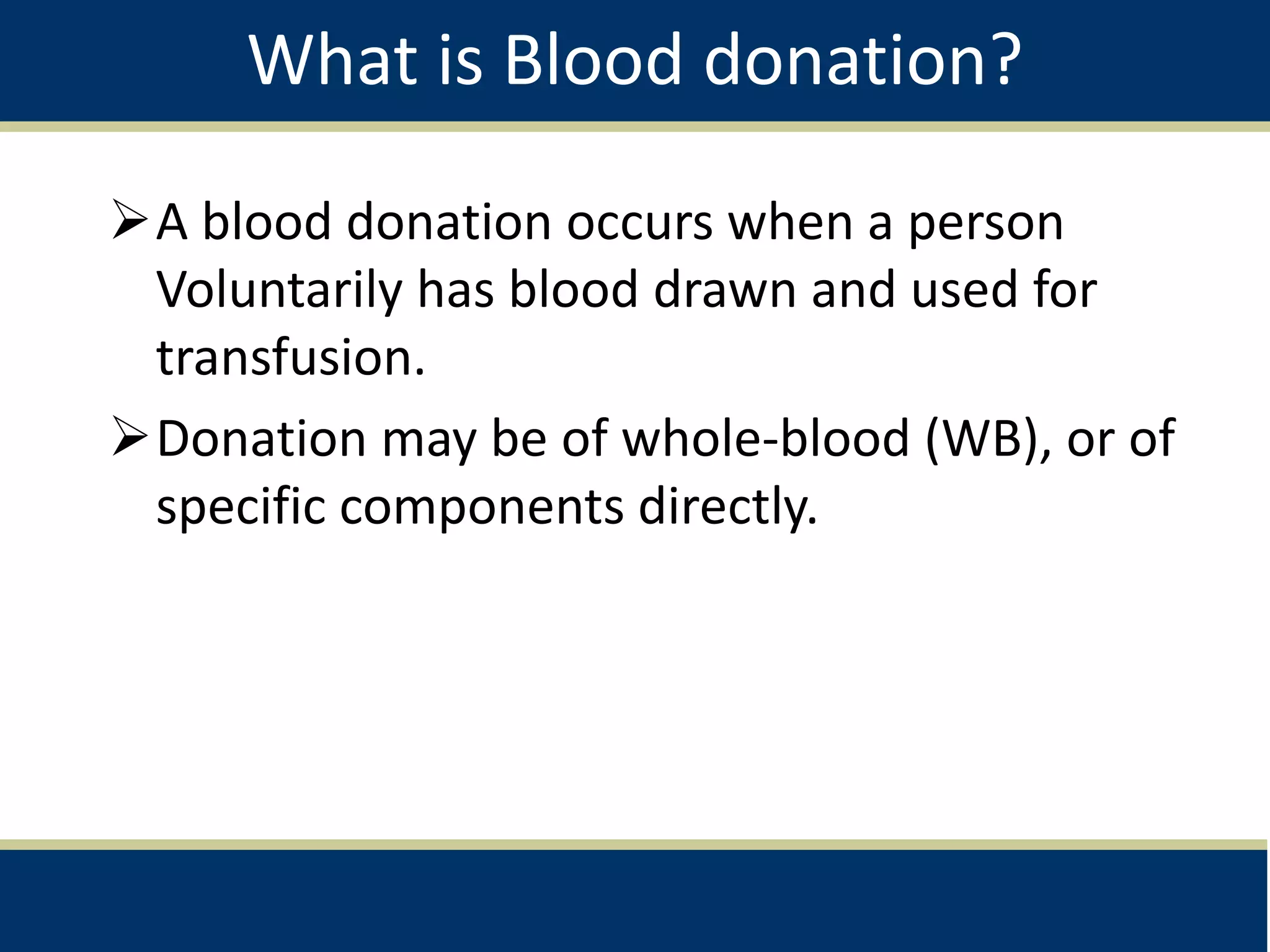 Emergency blood donation management system | PPTX