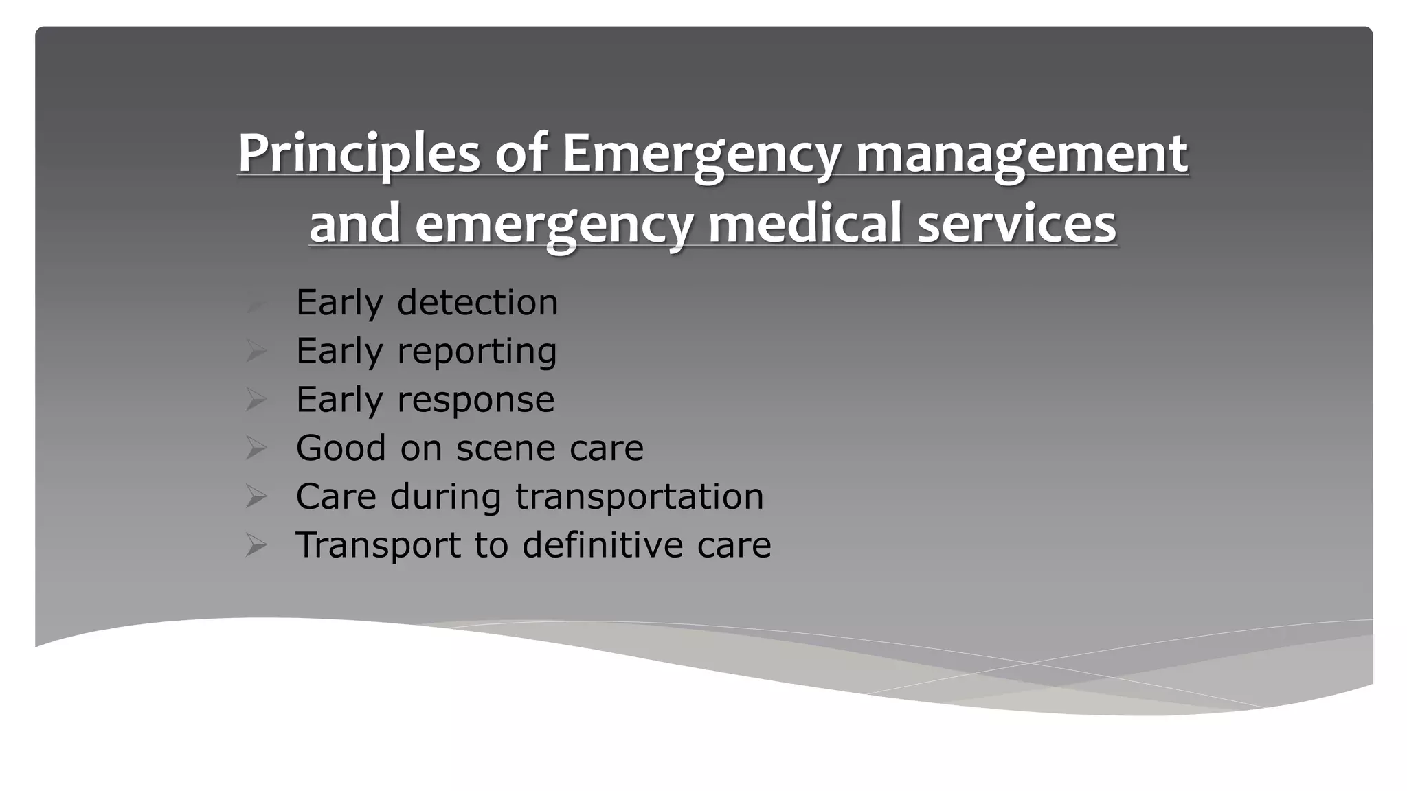 Emergency Care in Nursing | PPTX