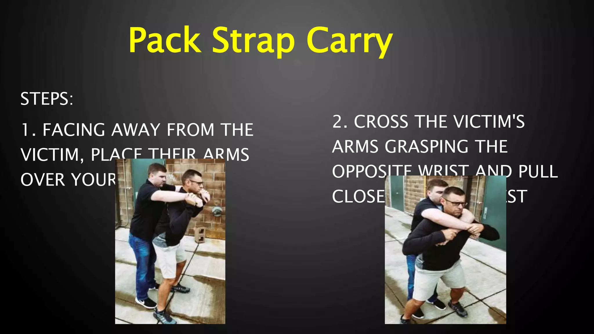 Emergency carry techniques | PPTX
