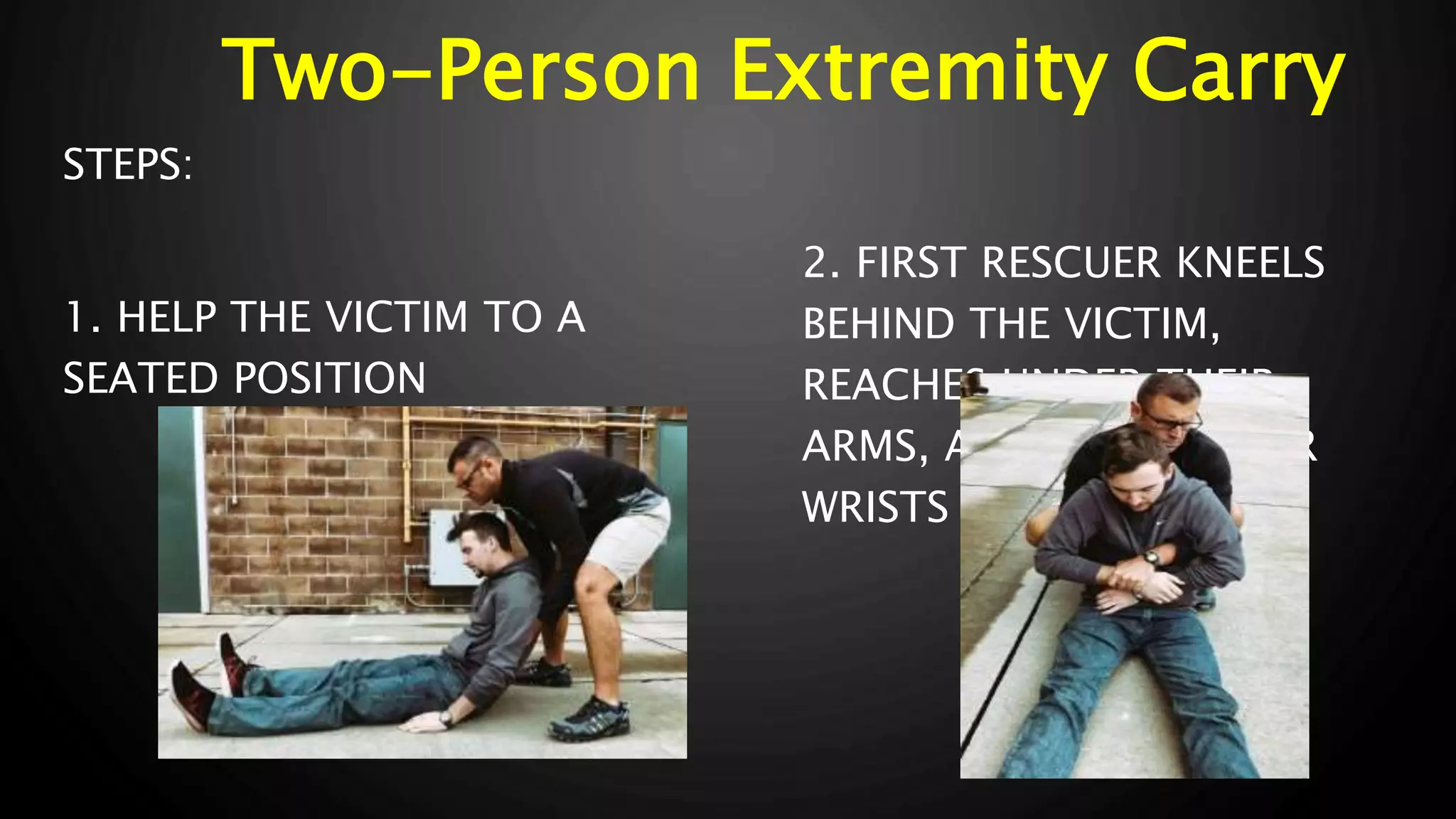 Emergency carry techniques | PPTX