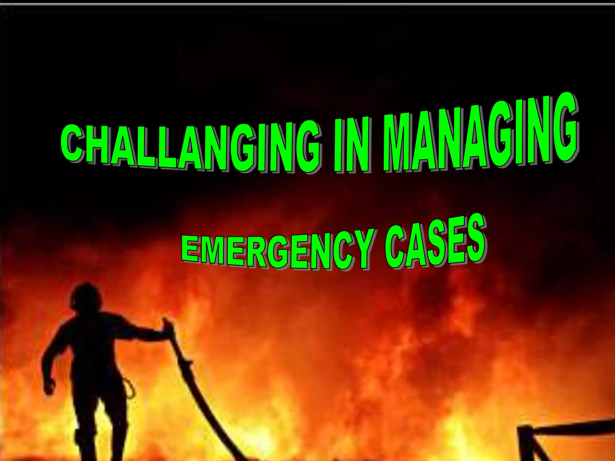 Emergency challenges, medical cases | PPSX