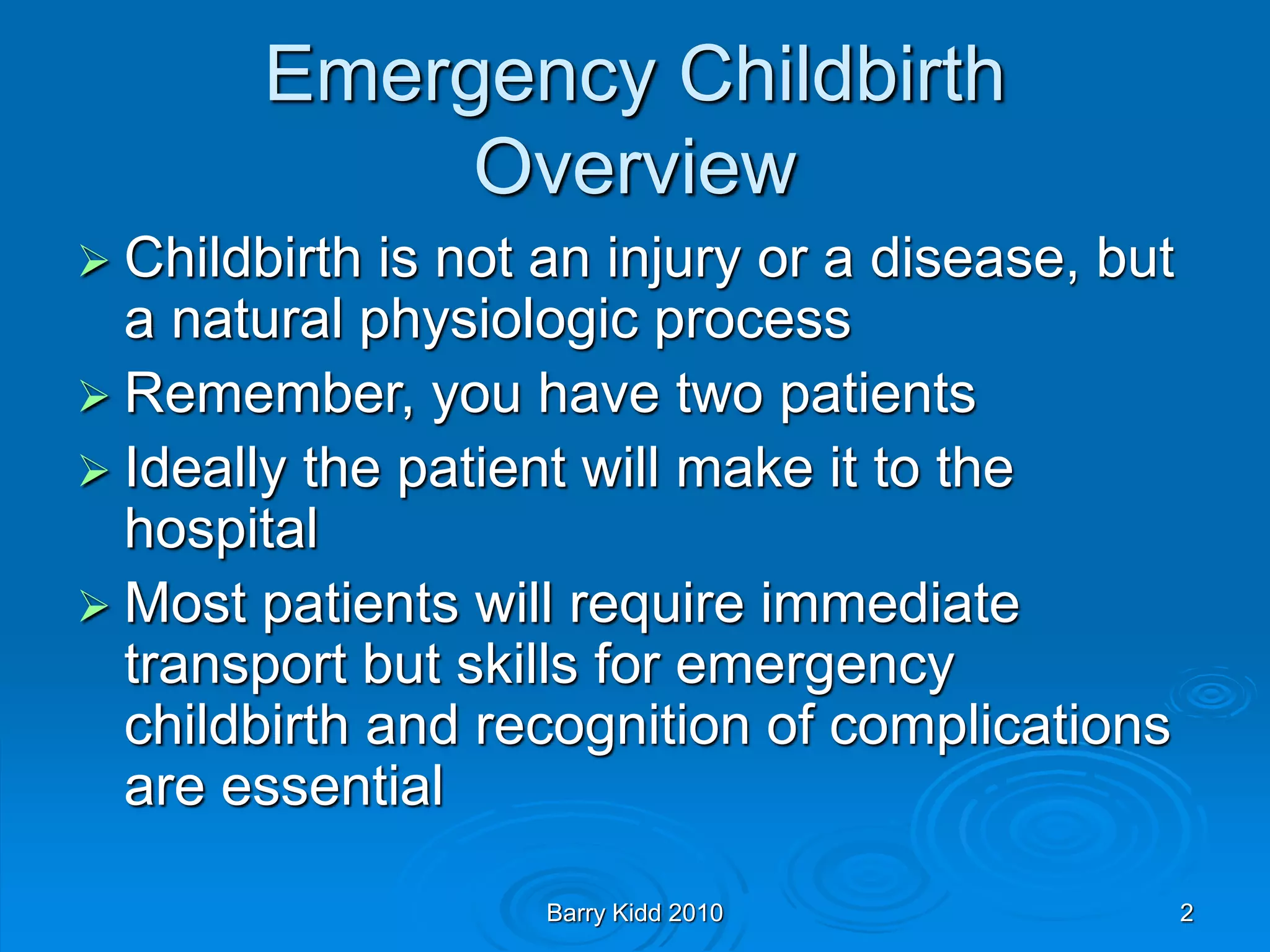 Emergency childbirth | PPT
