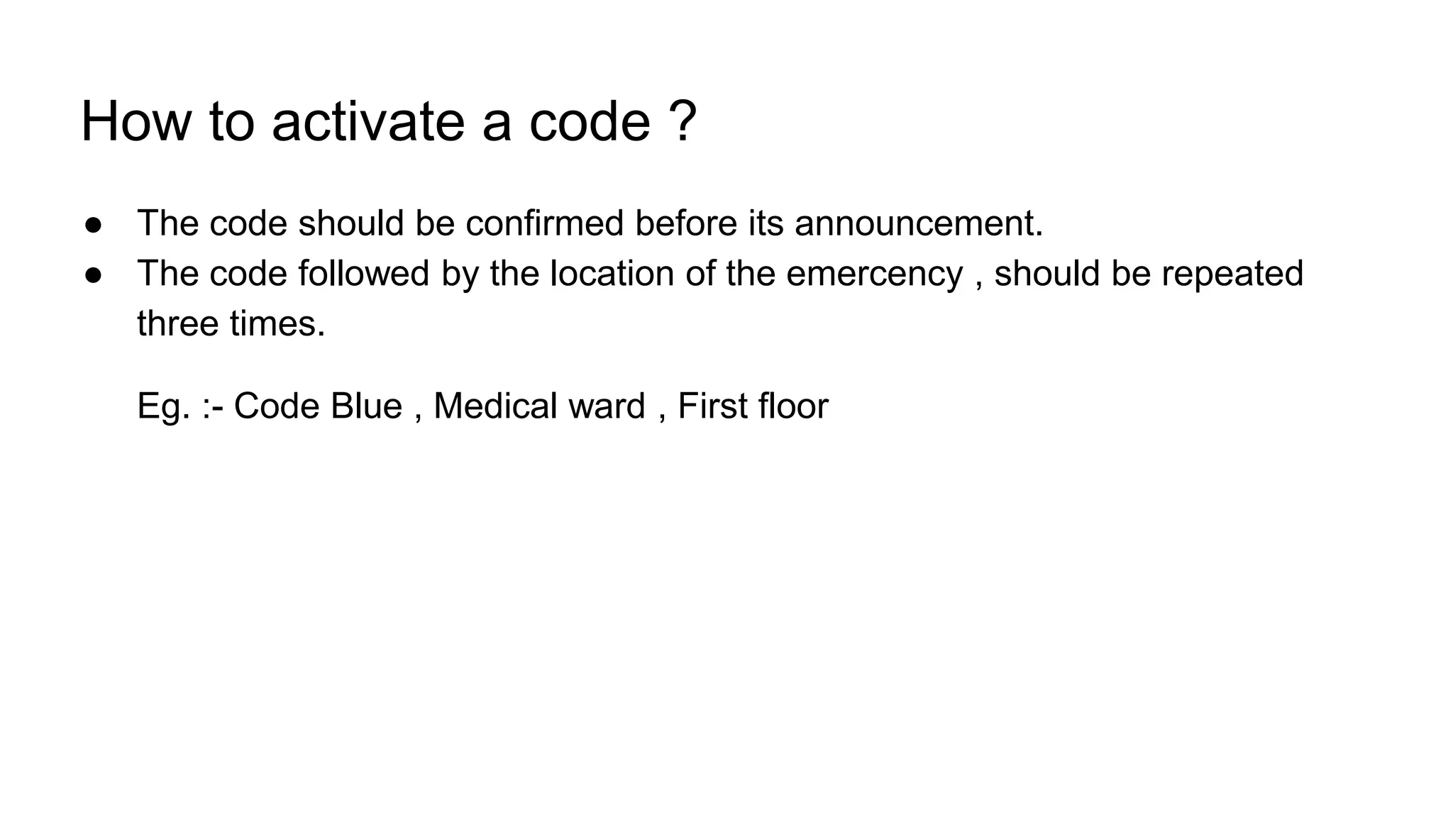 Emergency Codes in a hospital (1) - NABH.pptx