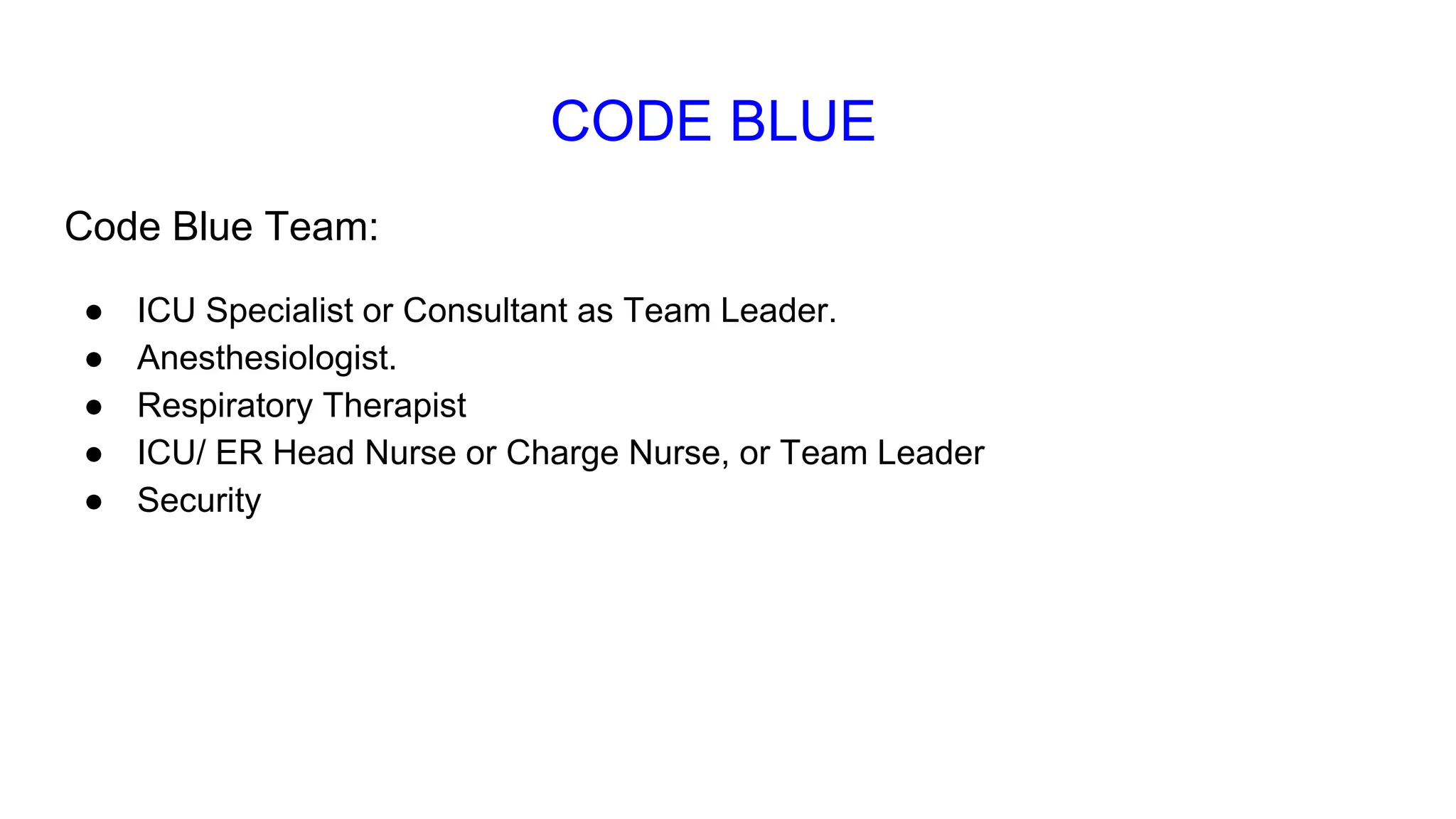 Emergency Codes in a hospital (1) - NABH.pptx