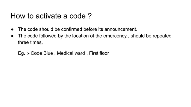 Emergency Codes in a hospital (1) - NABH.pptx