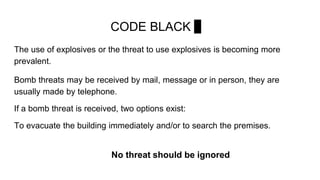 Emergency Codes in a hospital (1) - NABH.pptx