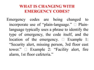 Emergency codes in hospital in india PPT | PPTX