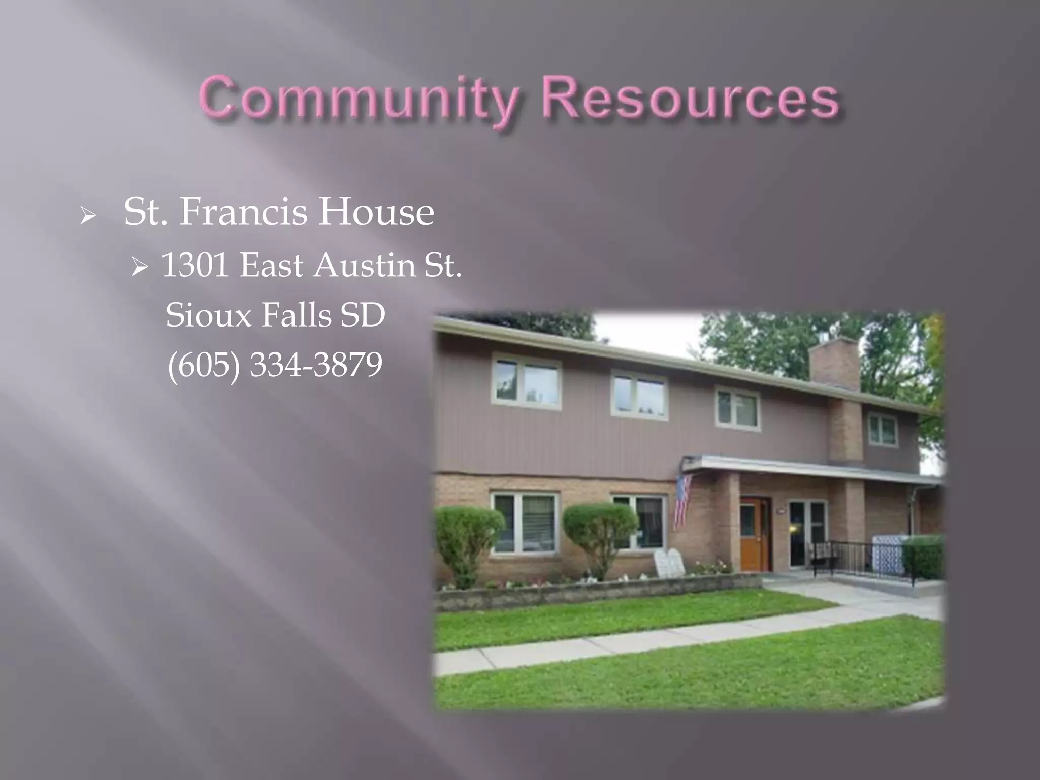 Emergency Community Resources | PPT
