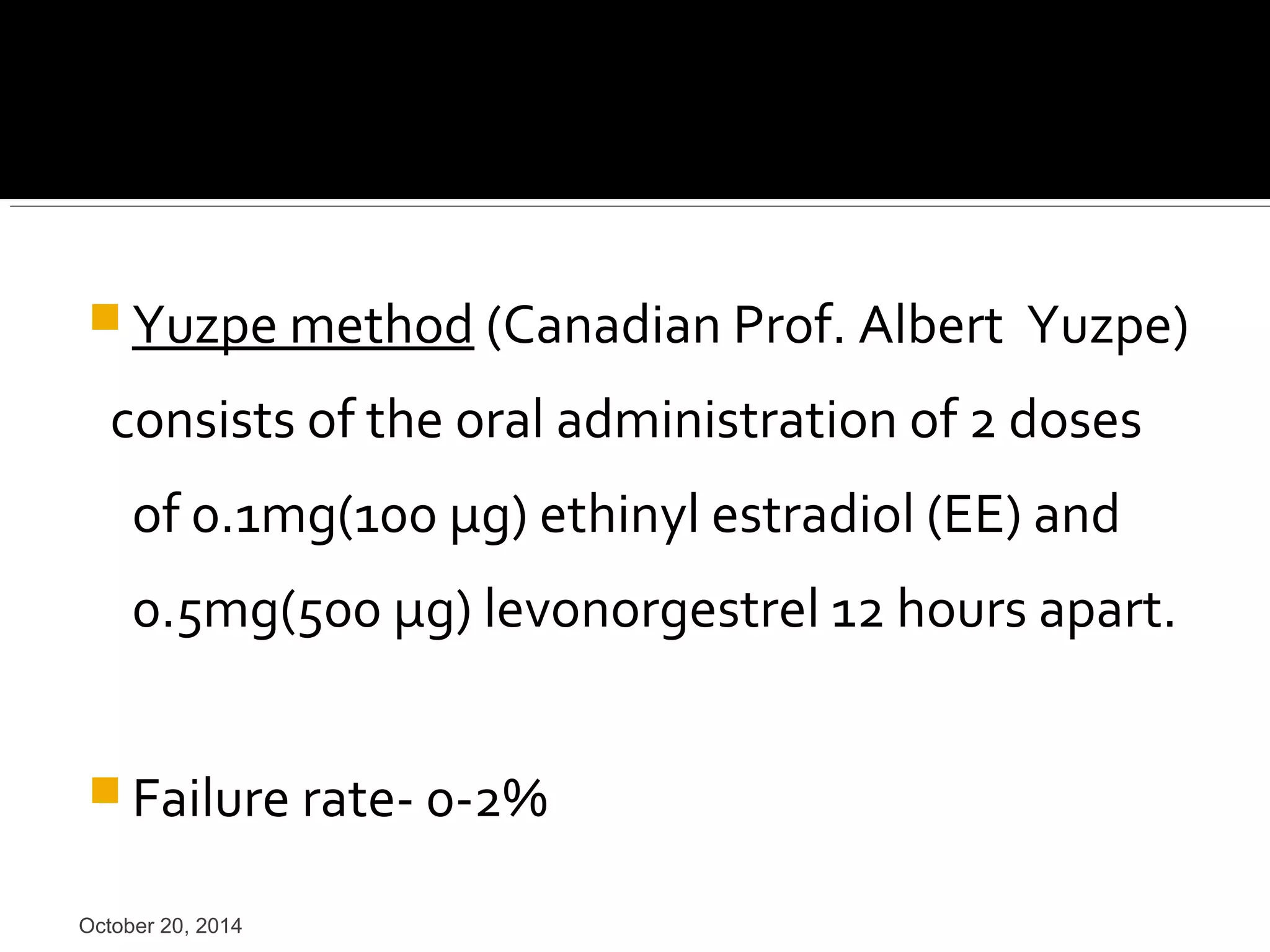 Emergency contraception | PPT