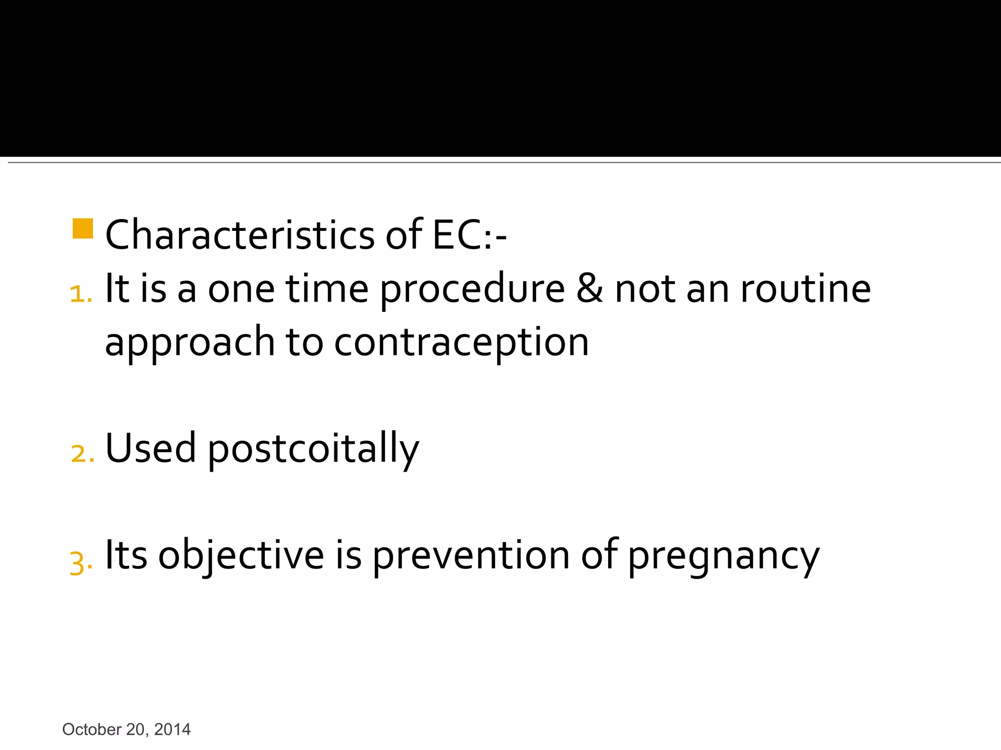 Emergency contraception | PPT