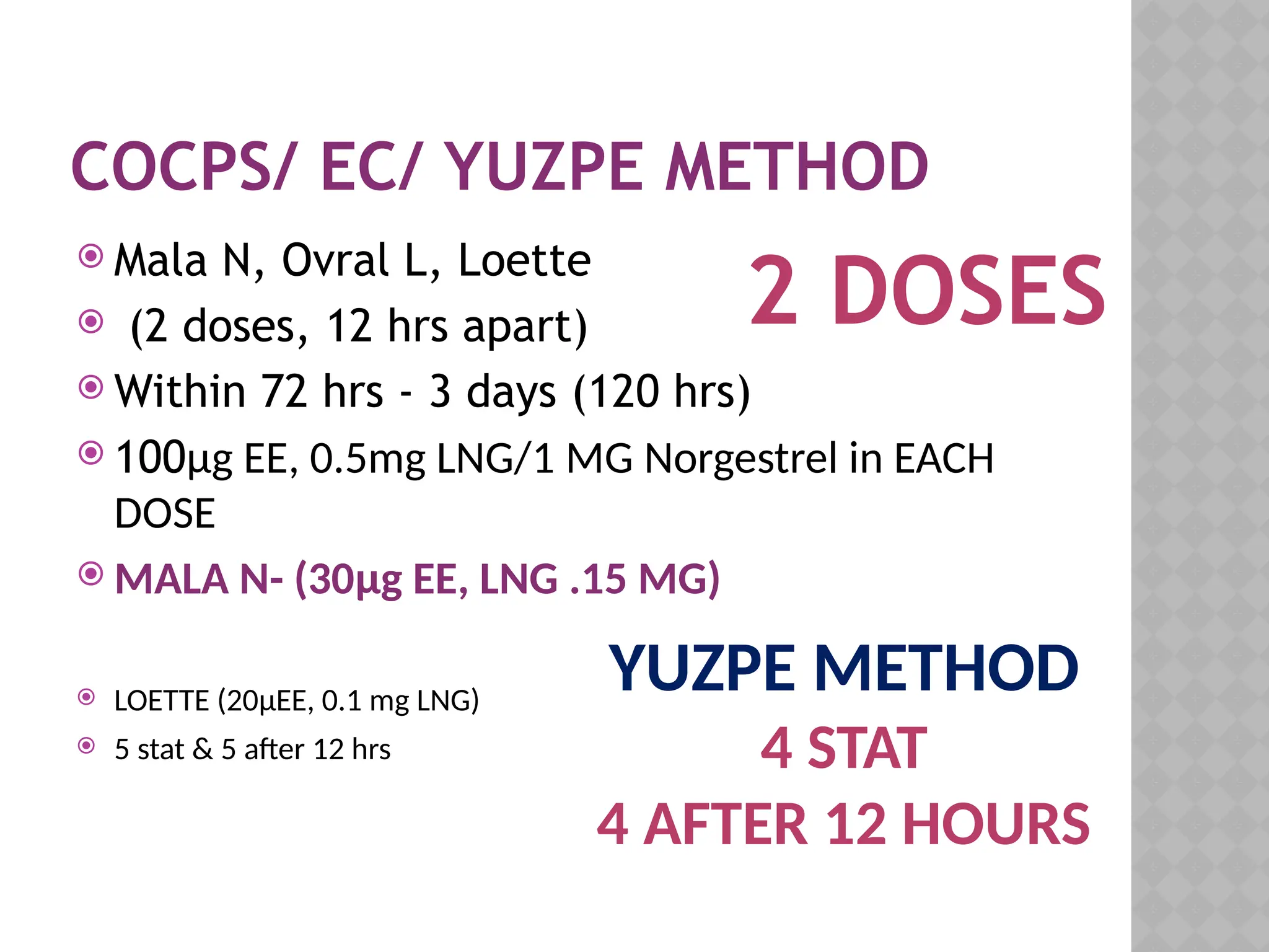 EMERGENCY CONTRACEPTION IN OBSTETRICS AND GYNAECOLOGY .pptx