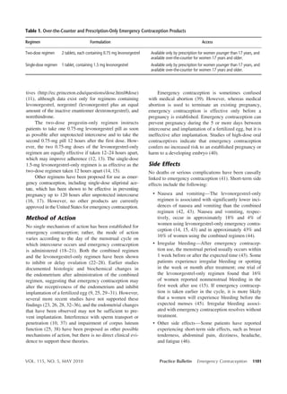 Emergency contraception may 2010 | PDF