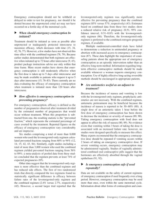 Emergency contraception may 2010 | PDF