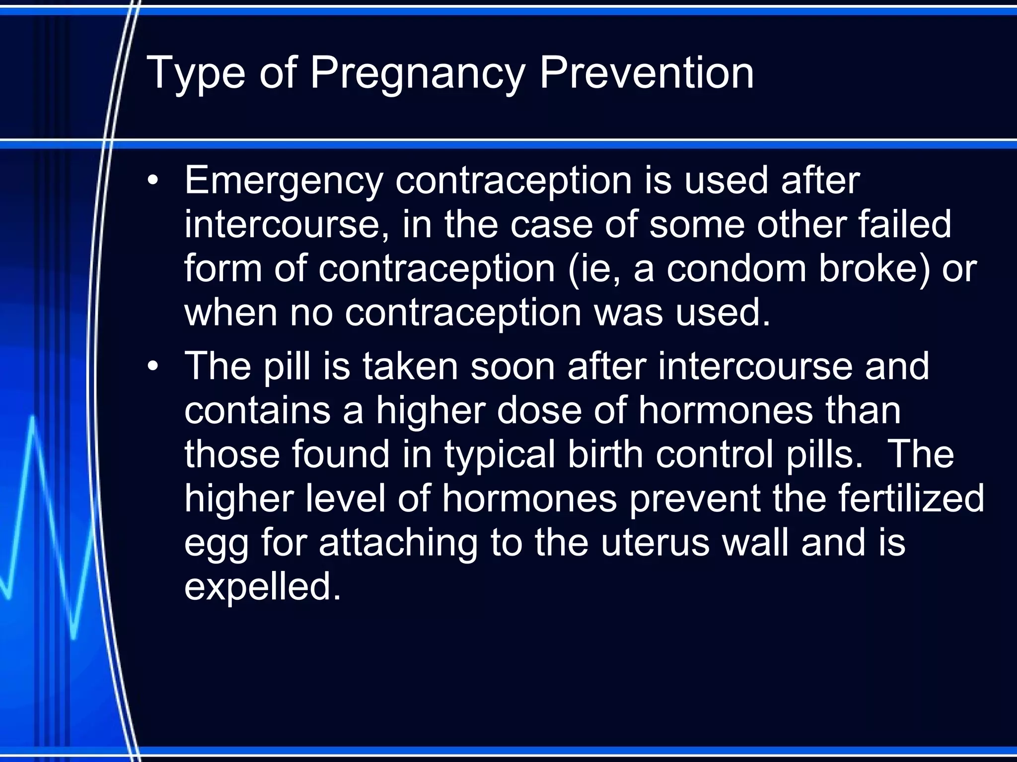 Emergency Contraception | PPT | Birth Control | Reproductive Health