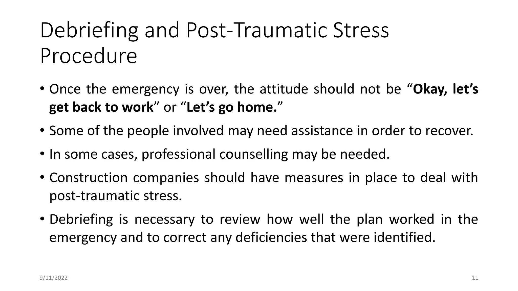 Emergency Dealing Plan | PPT