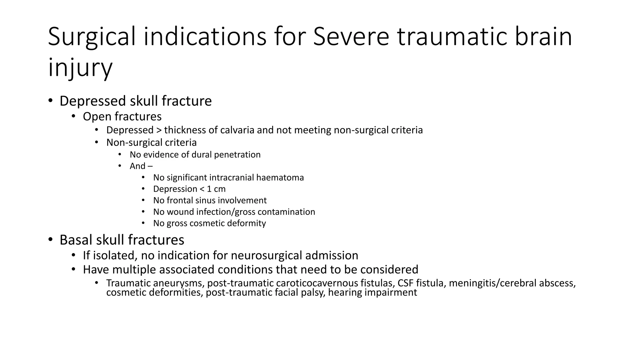 Emergency department neurosurgical admissions | PPTX