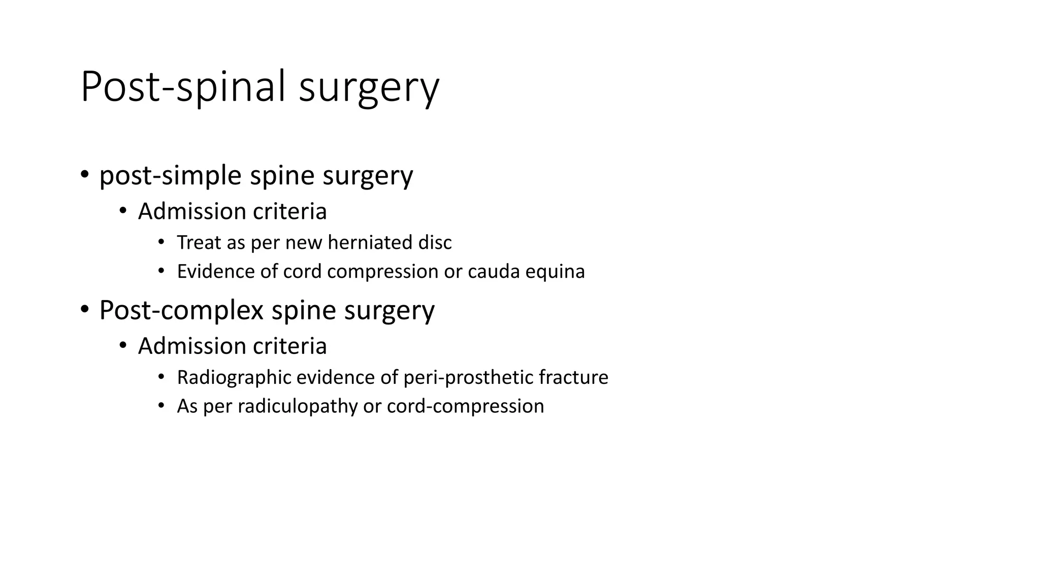 Emergency department neurosurgical admissions | PPTX