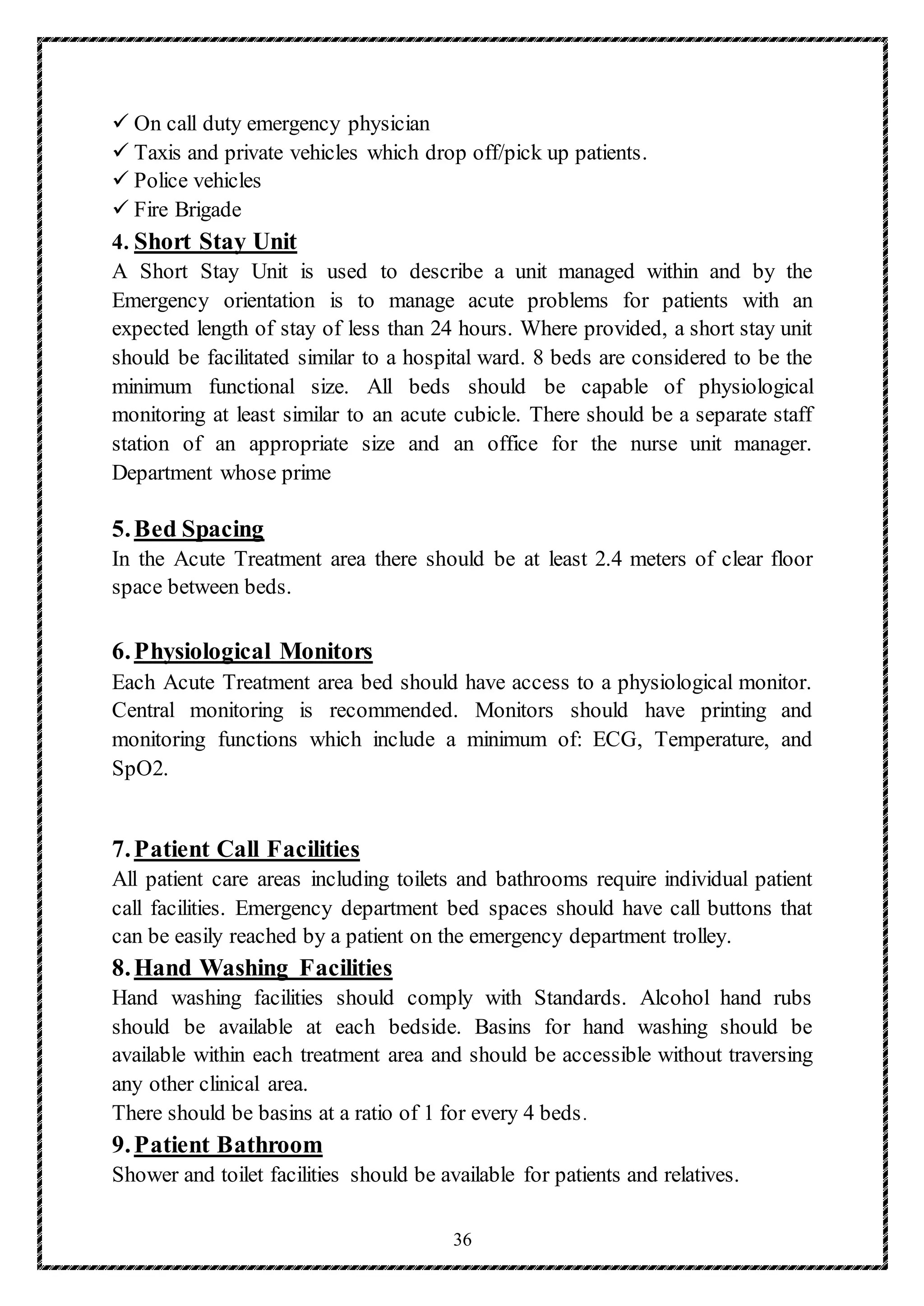 Emergency department planning and design | DOC