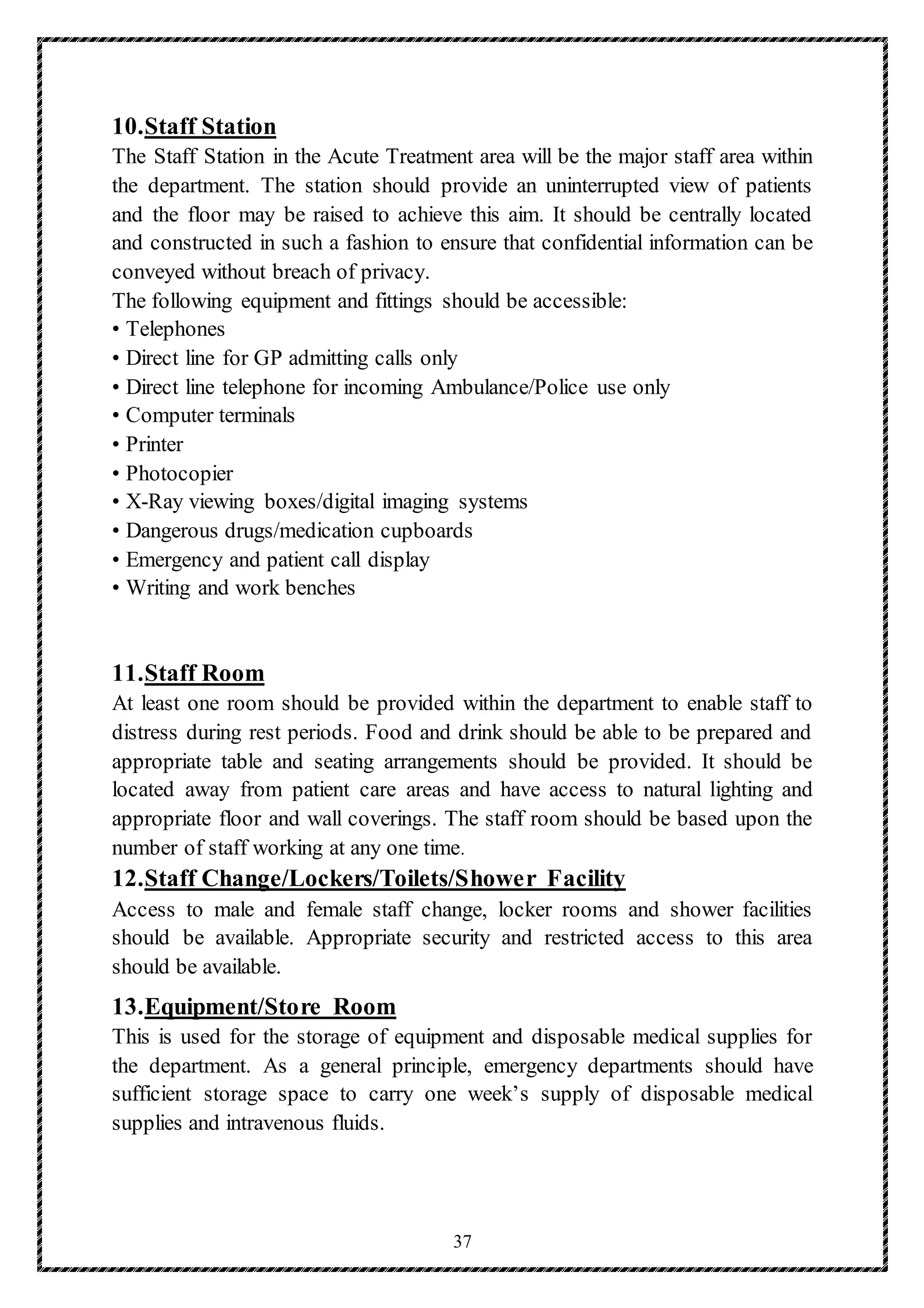 Emergency department planning and design | DOC
