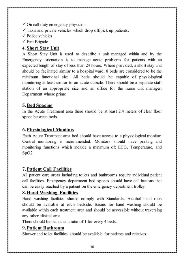 Emergency department planning and design | DOC