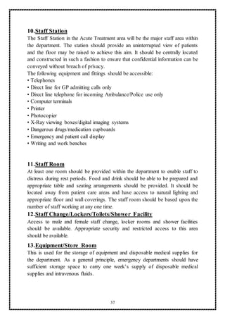 Emergency department planning and design | DOC
