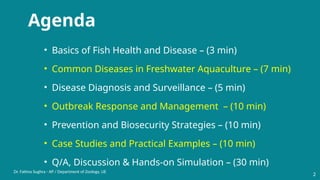 Emergency Disease Outbreak Management in Freshwater Aquaculture | PPTX