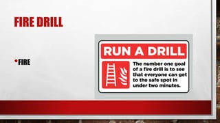 Emergency drills and routines | PPTX