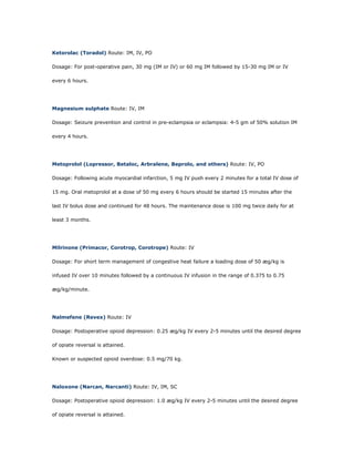 Emergency drugs | DOC