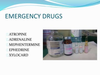 Emergency drugs used in anaesthesia | PPTX