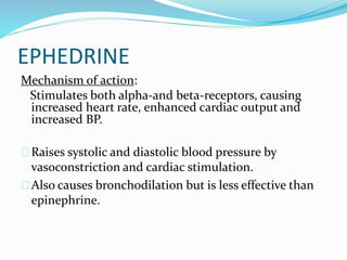 Emergency drugs used in anaesthesia | PPTX