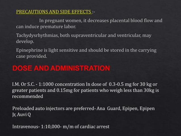 Emergency drugs | PPTX | First Aid | Injuries