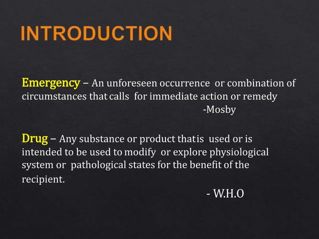 Emergency drugs | PPTX | First Aid | Injuries