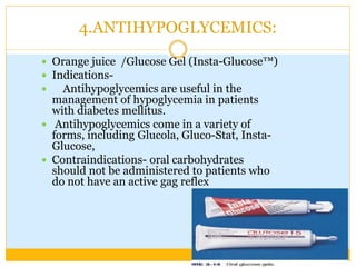 Emergency drugs | PPTX