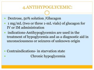 Emergency drugs | PPTX