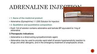 Emergency drugs | PPTX