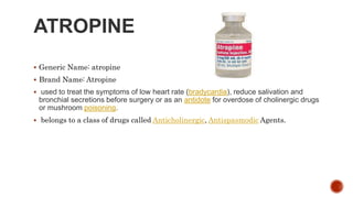 Emergency drugs | PPTX