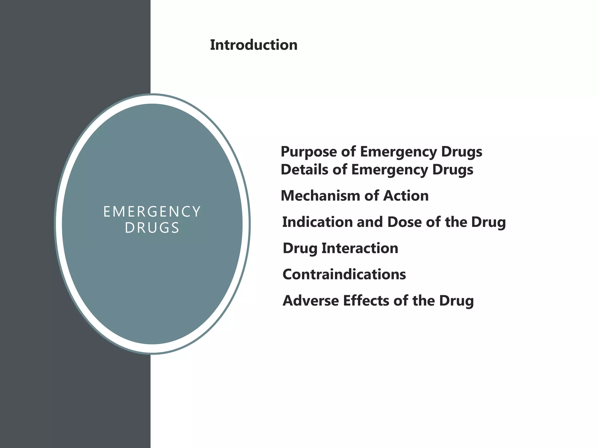 Emergency drugs | PPTX