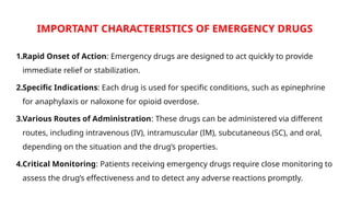 EMERGENCY DRUGS IN A CRASHCART.FOR NURSING STUDENTS.pptx