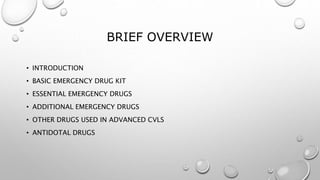 Emergency drugs in dentistry | PPTX