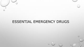 Emergency drugs in dentistry | PPTX