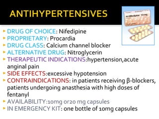 Emergency drugs used in dental office | PPT