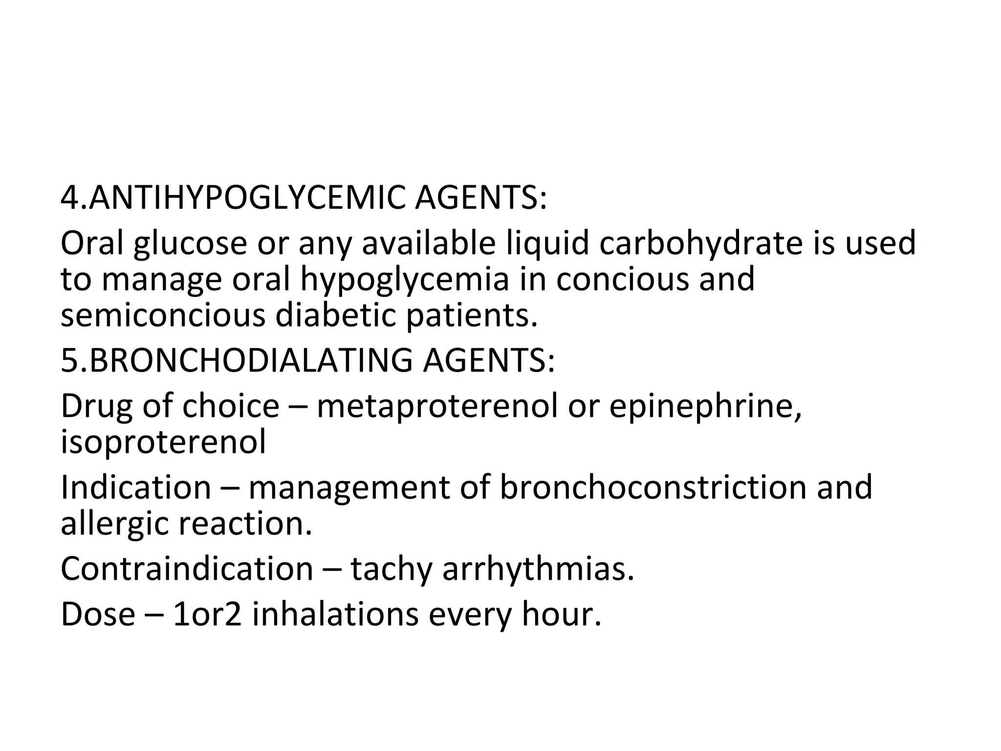 Emergency drugs used in dentistry | PPT