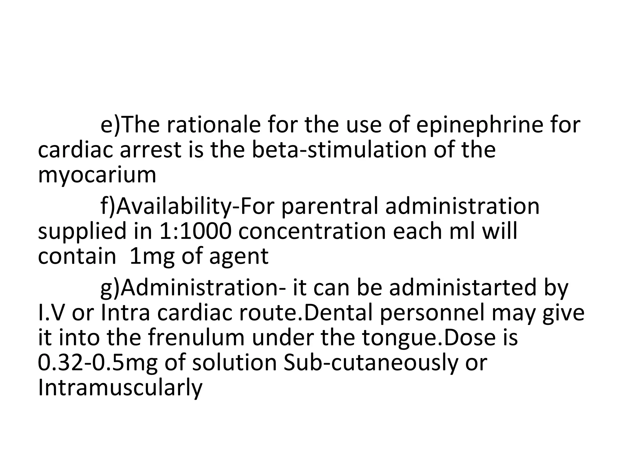 Emergency drugs used in dentistry | PPT