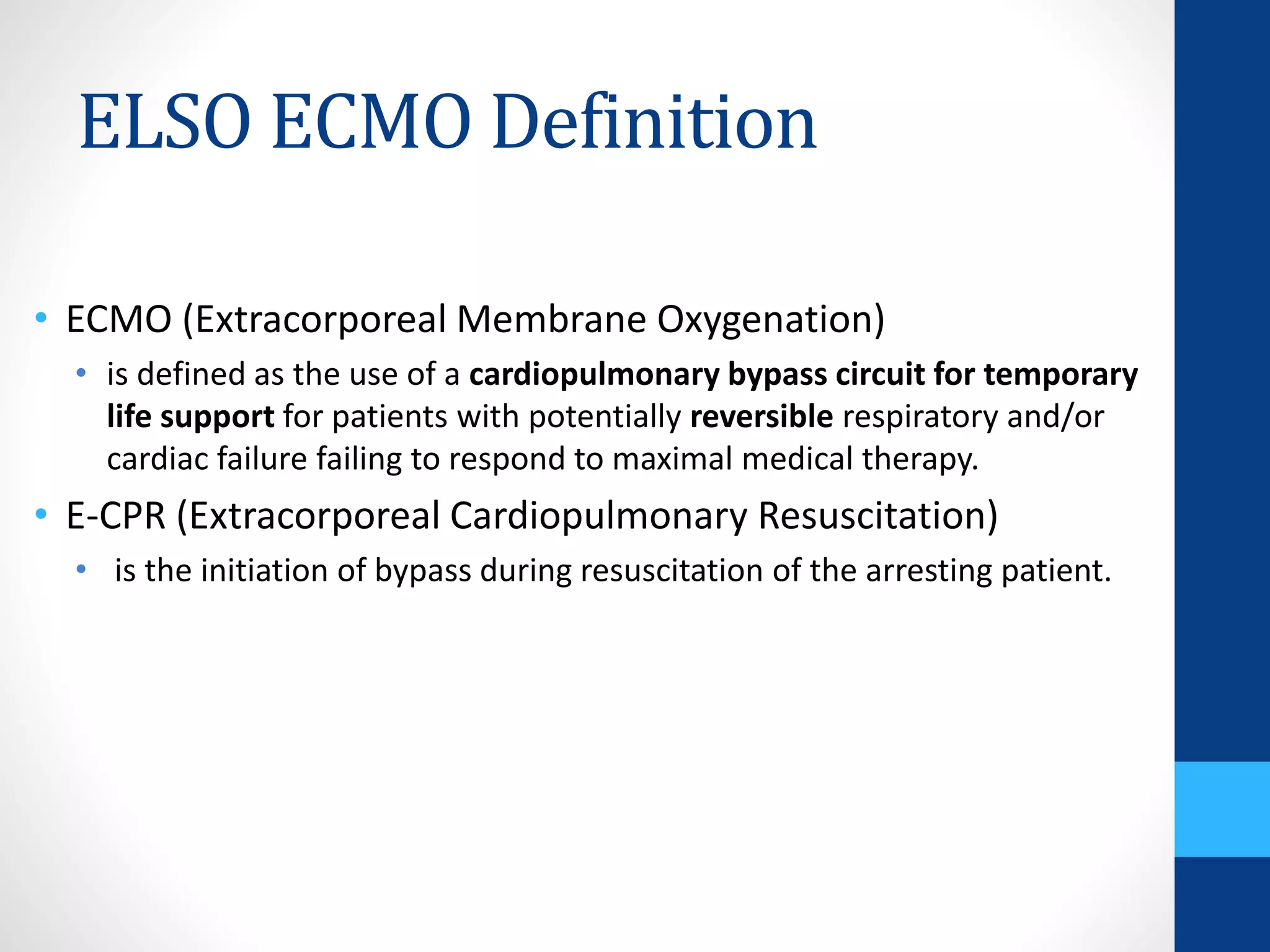 ECMO for Cardiac Arrest | PPTX