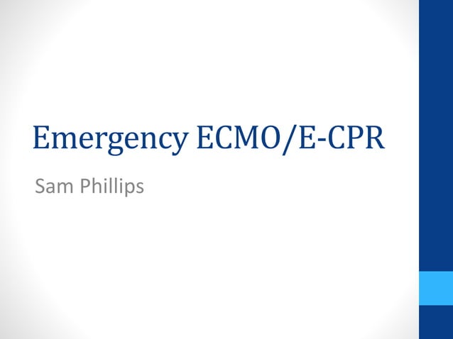 ECMO for Cardiac Arrest | PPTX