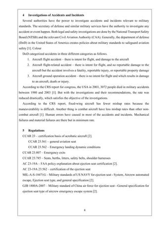 Emergency ejection system in military aircraft report | PDF