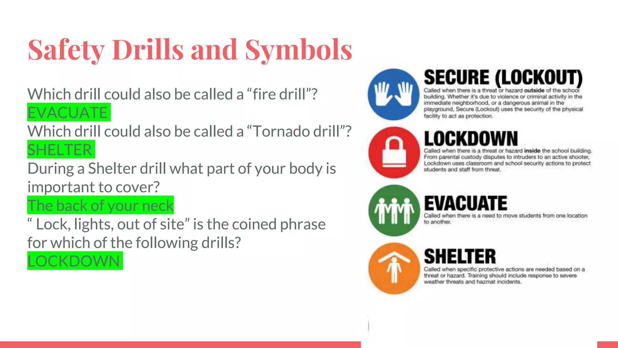 Emergency equipment and drills | PPTX