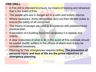 EMERGENCY EVACUATION FOR TRAINING calarba.ppt